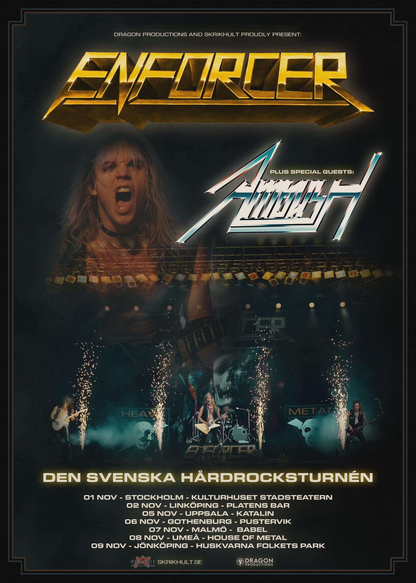 Enforcer announces several tour dates in Sweden with Ambush - Allied ...